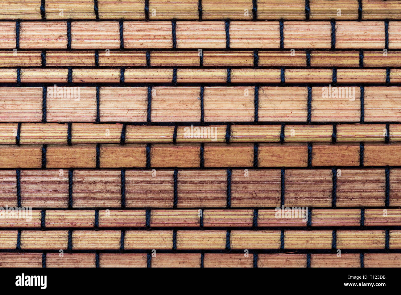 Dry bamboo texture in the form of small rectangles (collection of ...