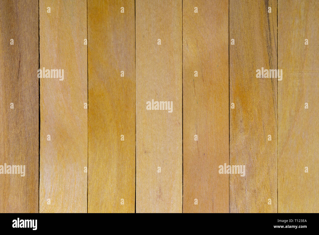 Beautiful texture of natural yellow wood slats. Vertical sense Stock ...