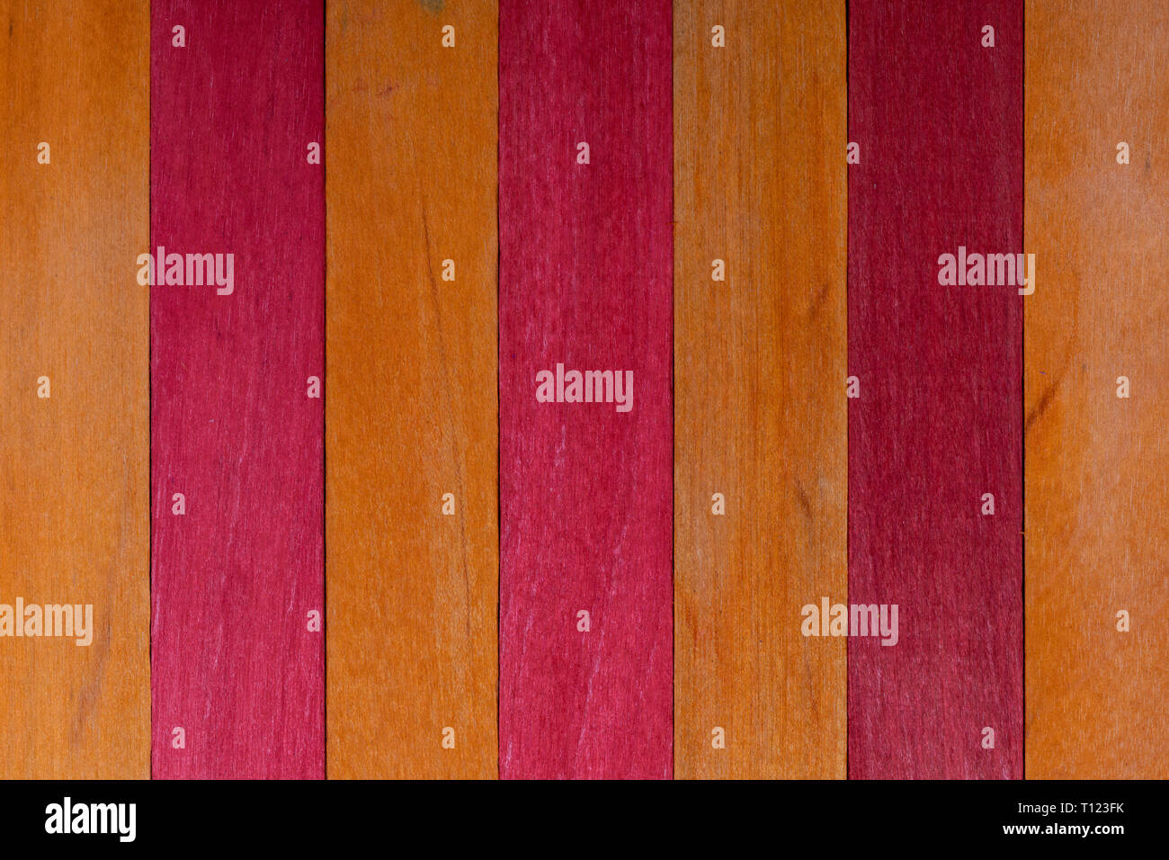 Beautiful texture of natural wood slats of orange and red colors ...