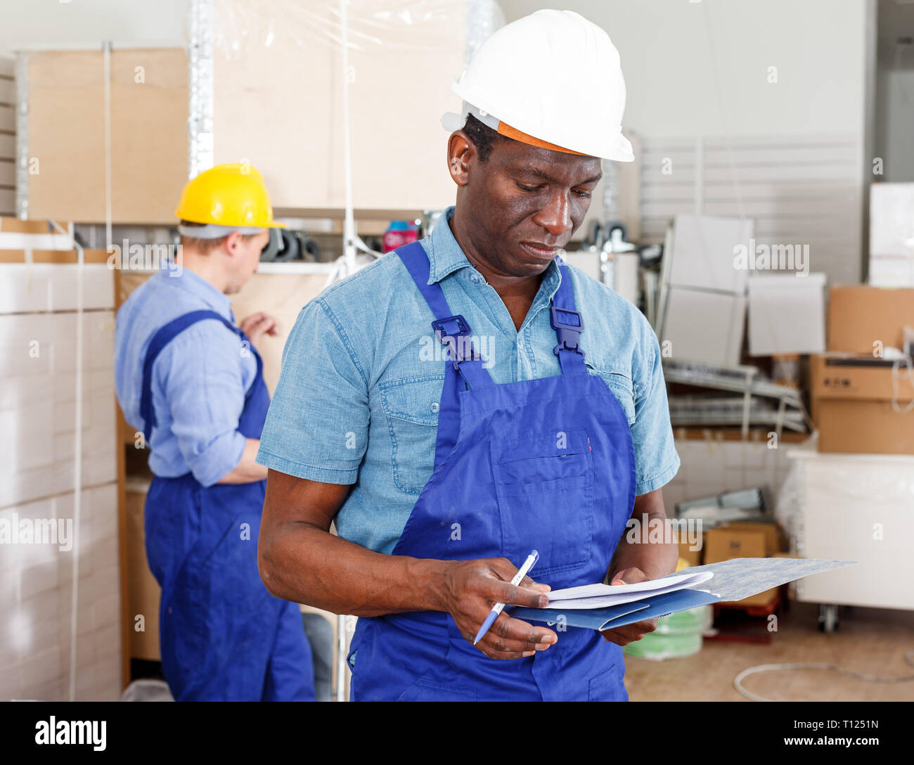 African american renovating house hi-res stock photography and images ...