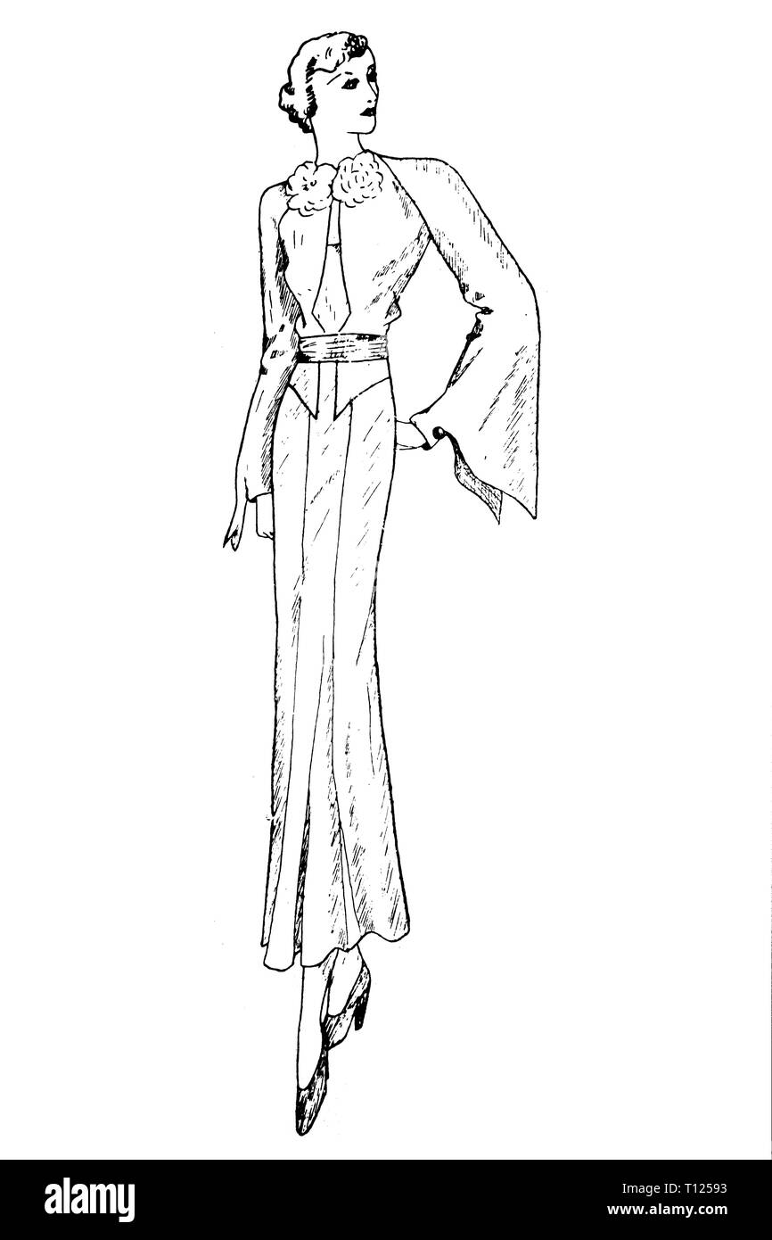 1920s woman silhouette hi-res stock photography and images - Alamy