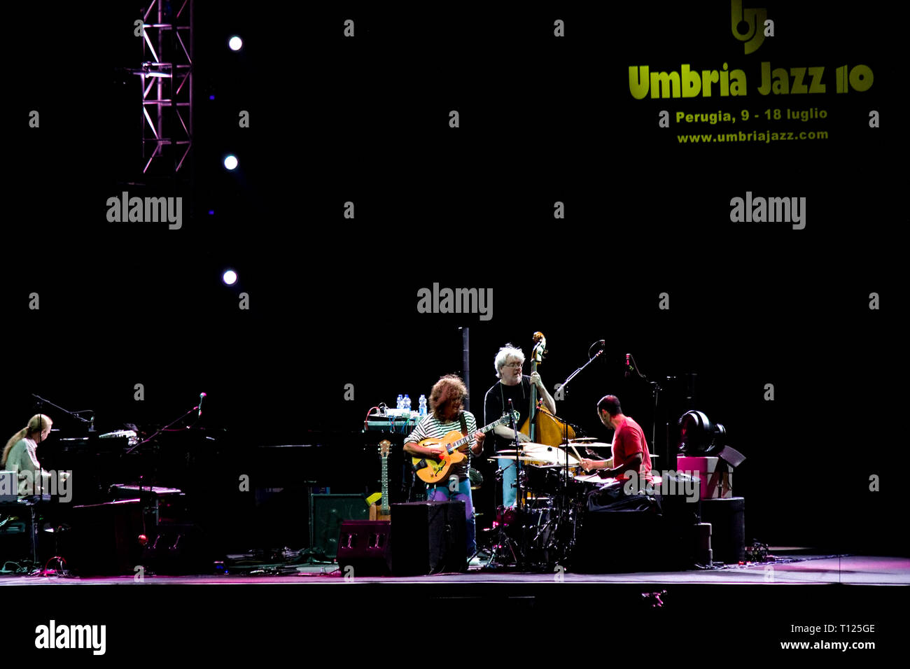 PERUGIA, ITALY - JULY 15, 2010 - Pat Metheny Group (Pat Metheny -guitar ...