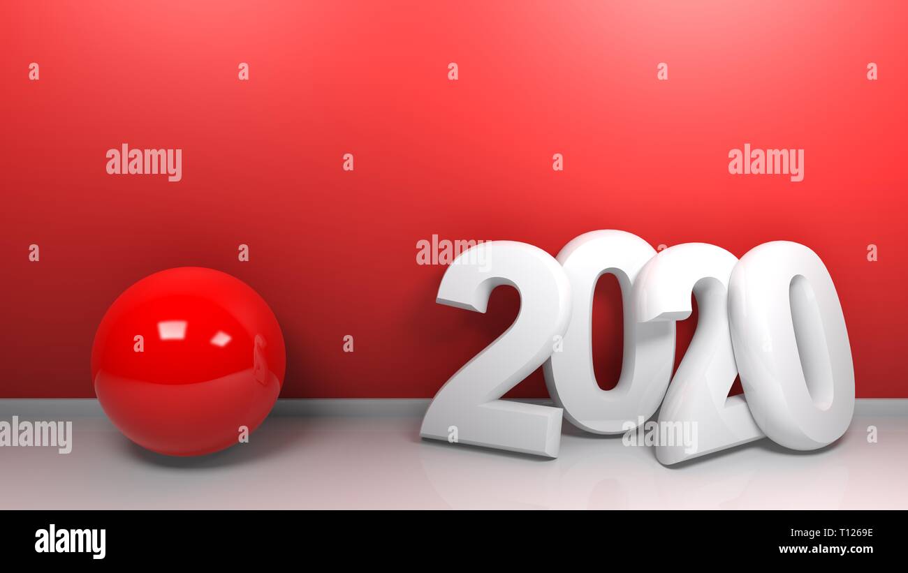 2020 red wall 3d hi-res stock photography and images - Alamy
