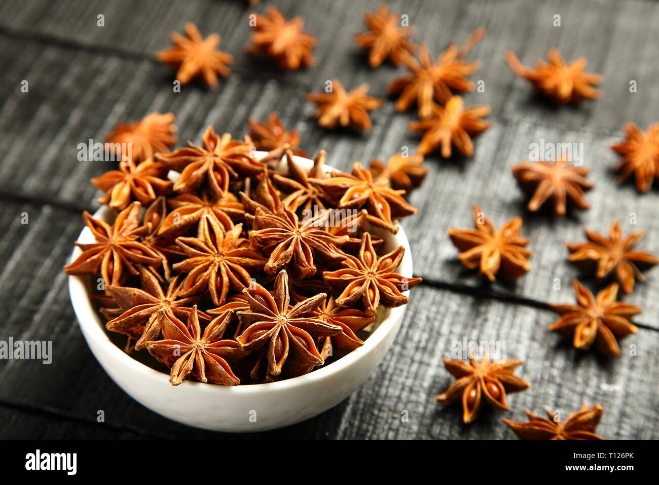 Bowl of famous aromatic star anise spice from India Stock Photo - Alamy