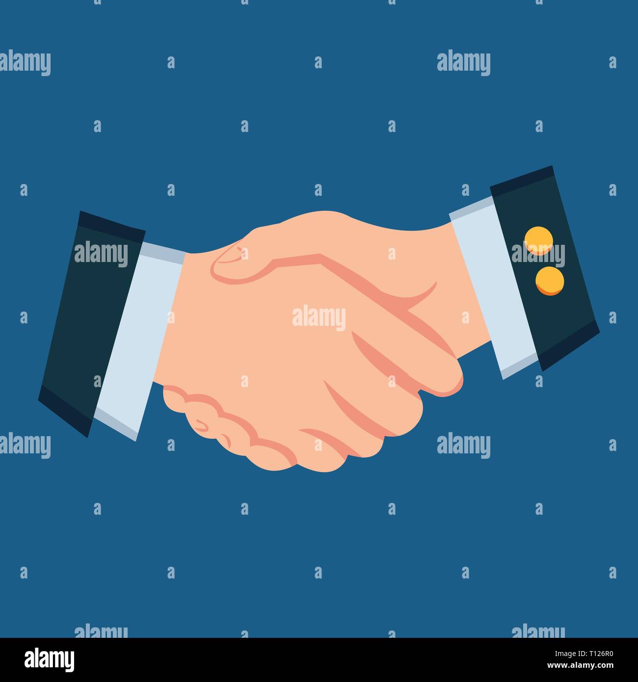 Handshake gesture vector illustration Stock Vector Image & Art - Alamy