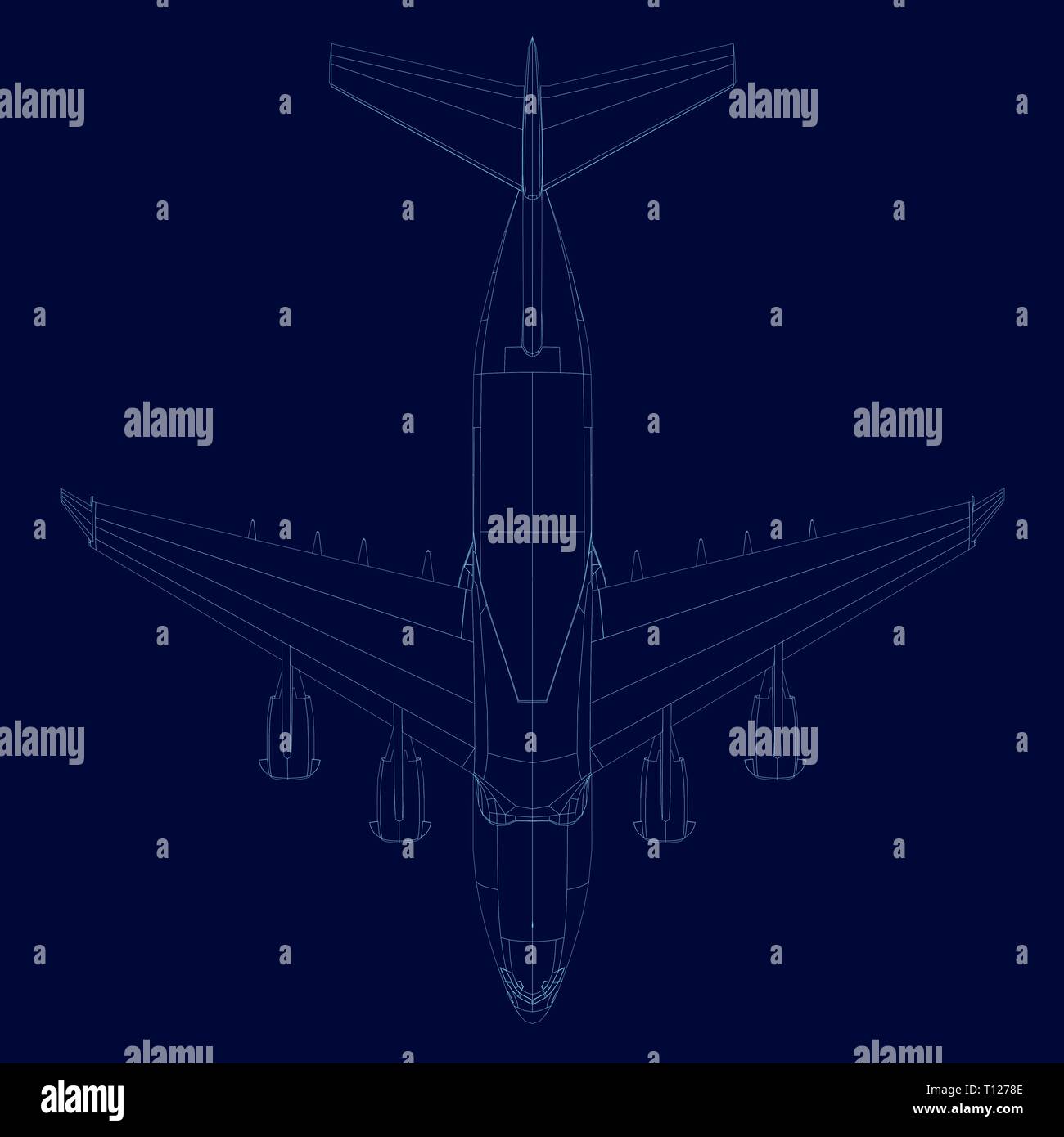 View aircraft line art drawing hi-res stock photography and images - Alamy