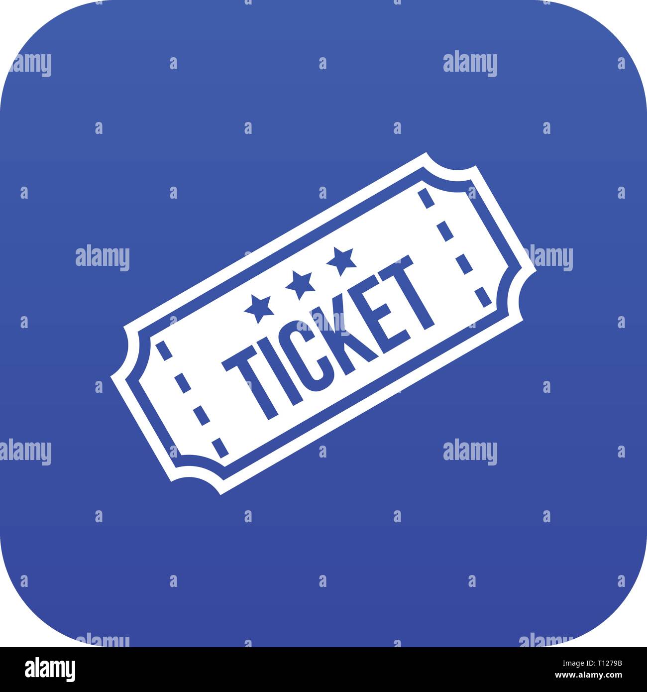 Movie ticket icon digital blue Stock Vector Image & Art - Alamy