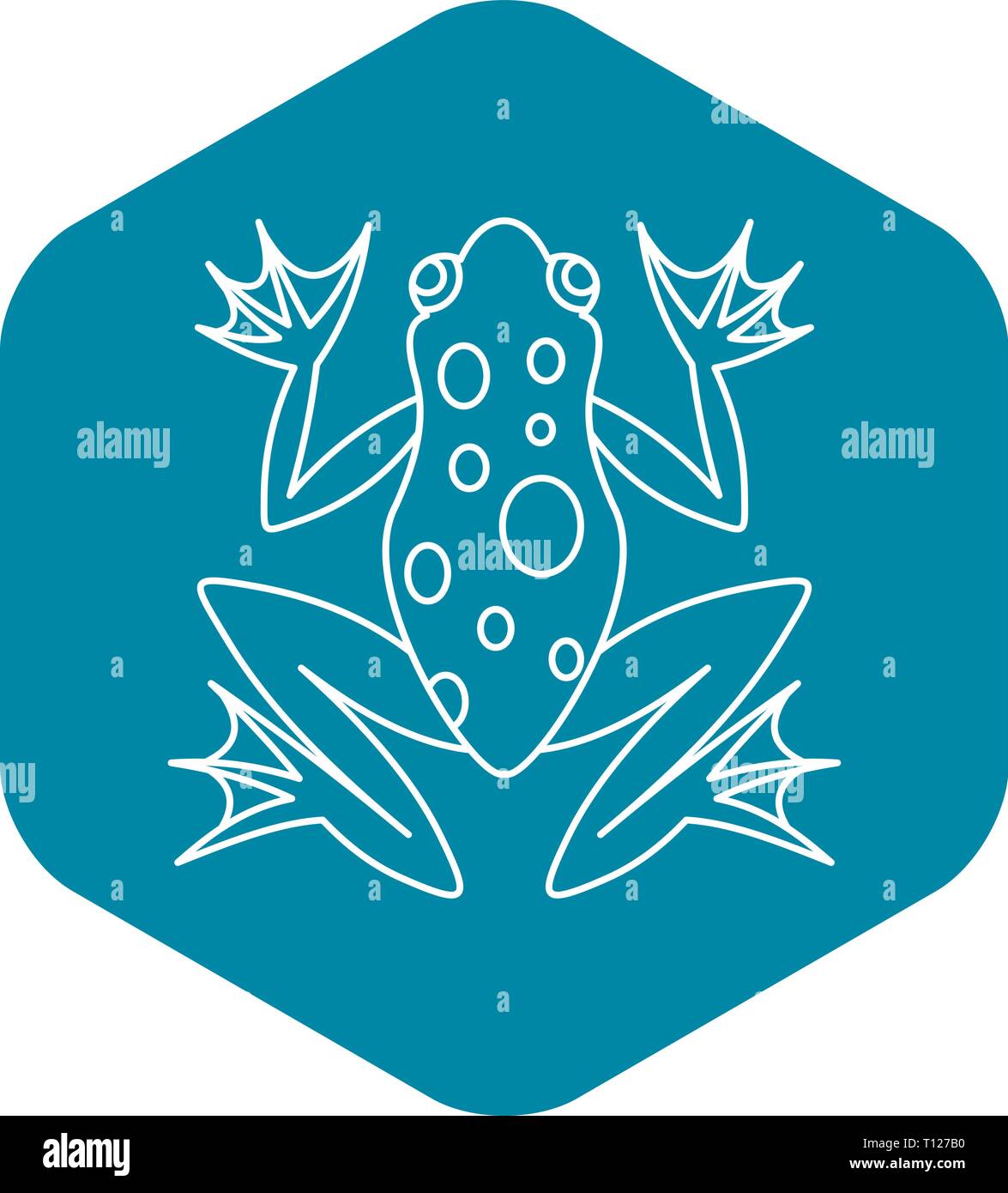 Frog icon, outline style Stock Vector Image & Art - Alamy