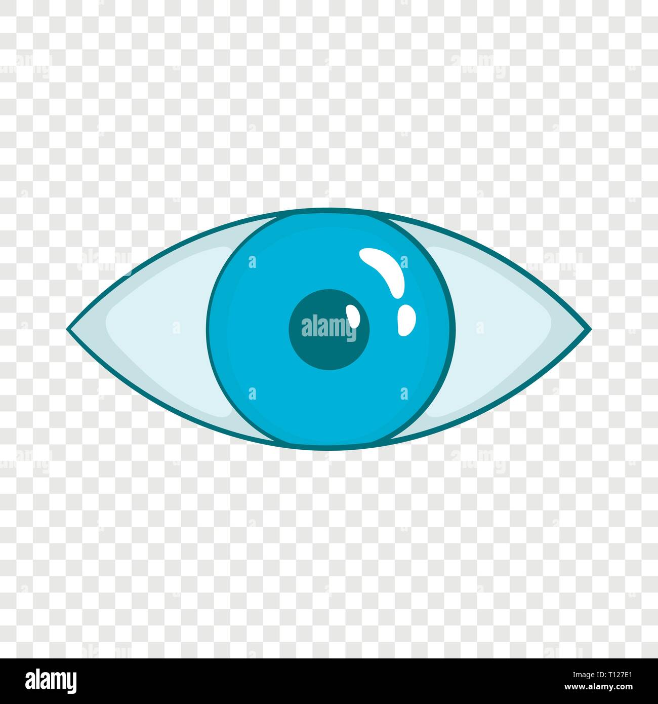 Blue eye icon in cartoon style Stock Vector Image & Art - Alamy