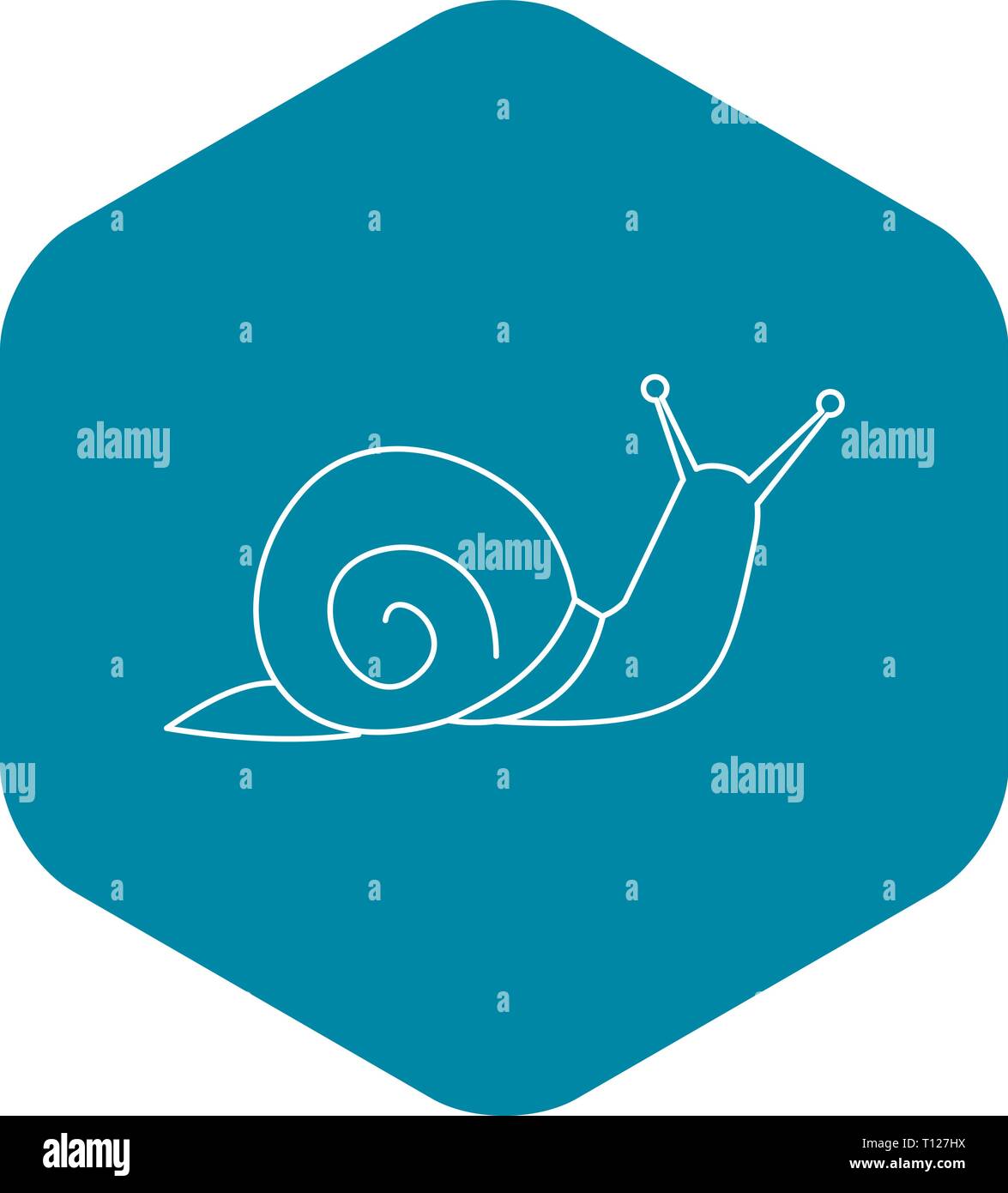 Snail icon, outline style Stock Vector Image & Art - Alamy