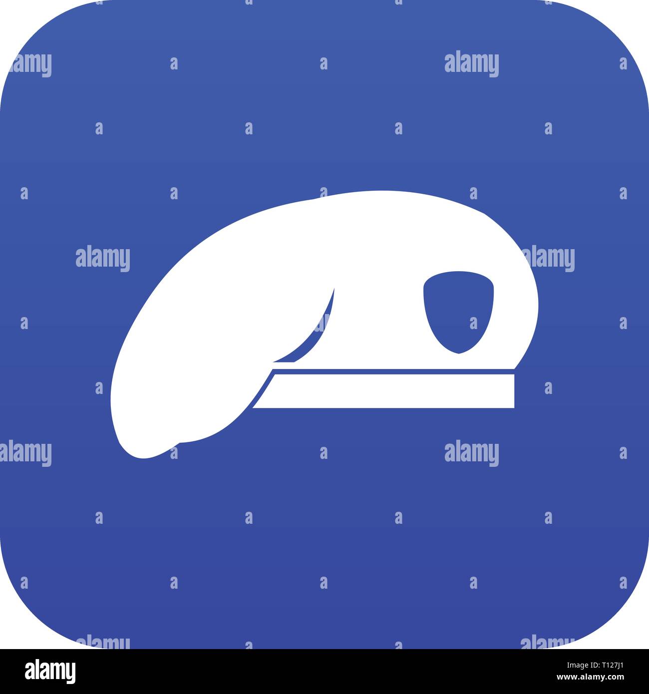 Military beret icon digital blue Stock Vector Image & Art - Alamy