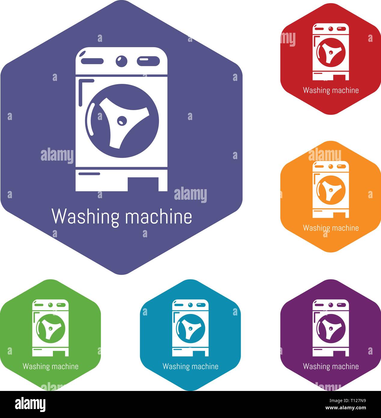 Front load dryer Stock Vector Images - Alamy