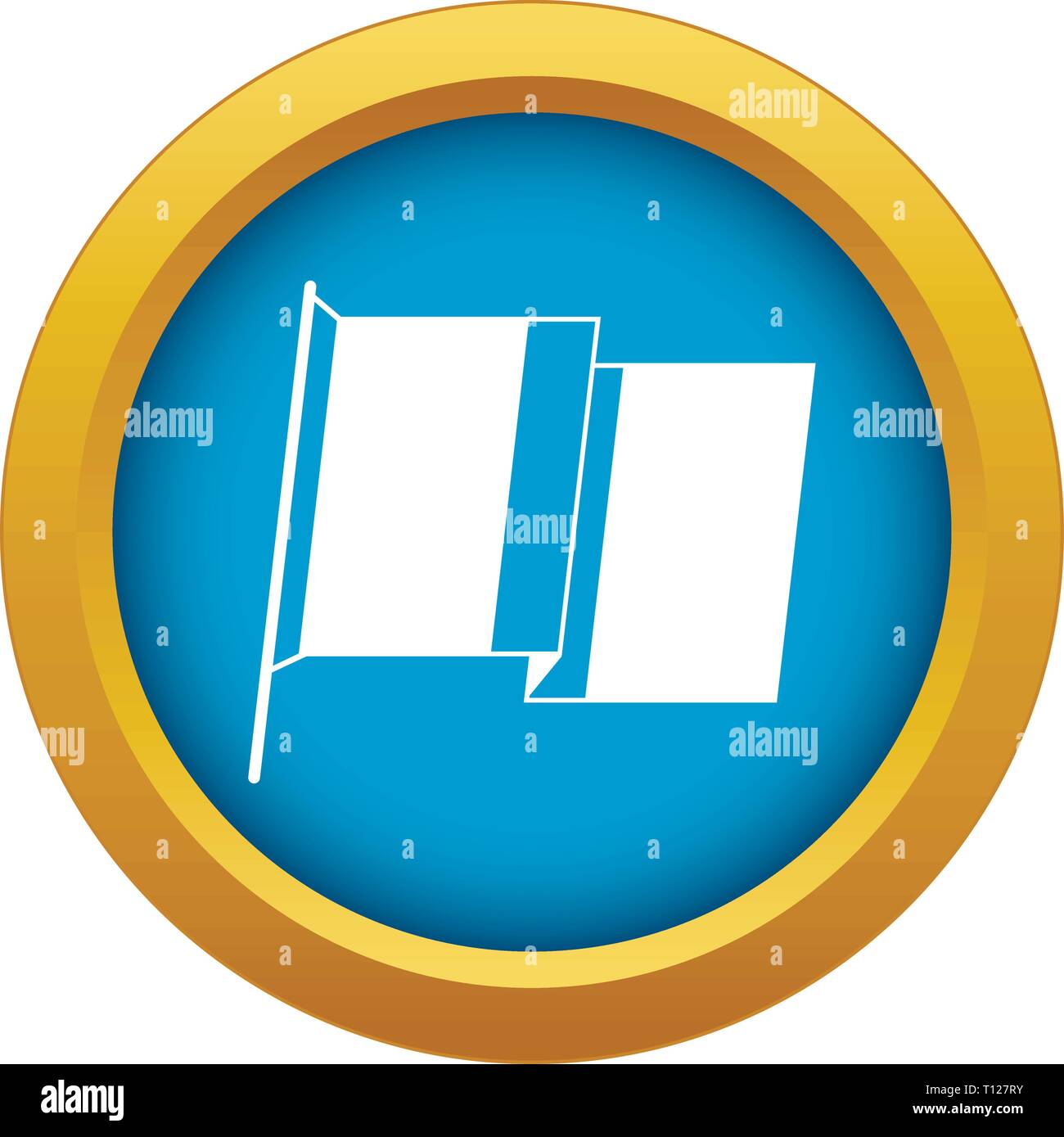 Flag of Ireland icon blue vector isolated Stock Vector Image & Art - Alamy