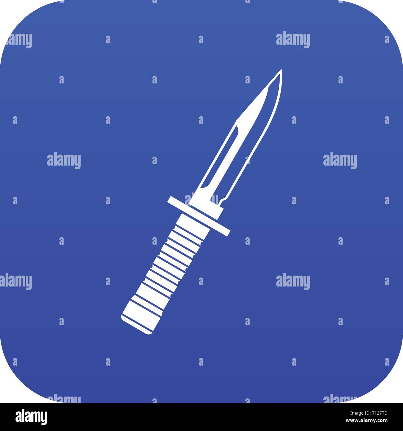Military knife icon digital blue Stock Vector Image & Art - Alamy