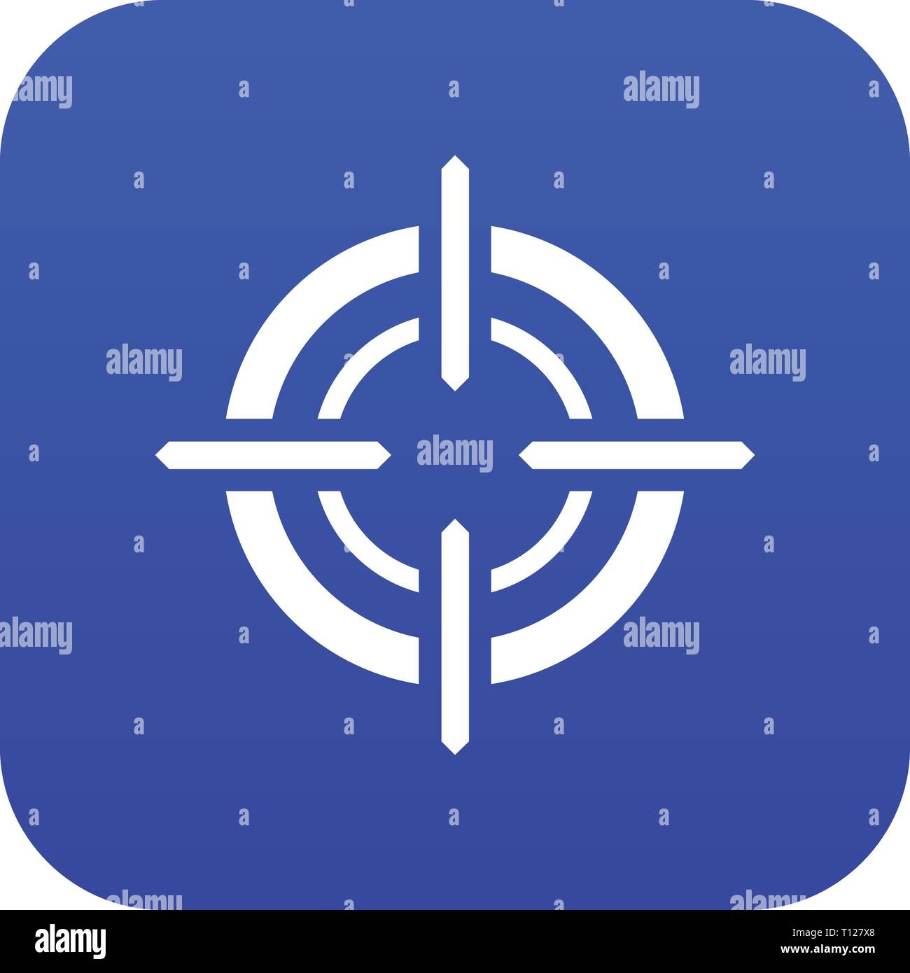 Target icon digital blue Stock Vector Image & Art - Alamy