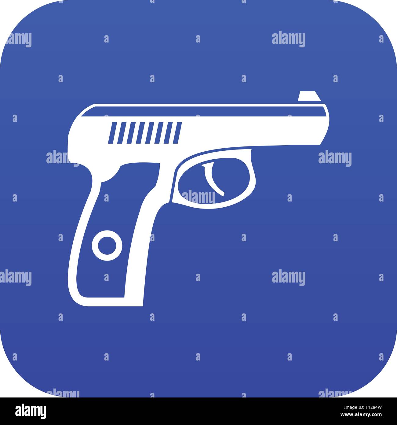 Gun icon digital blue Stock Vector Image & Art - Alamy
