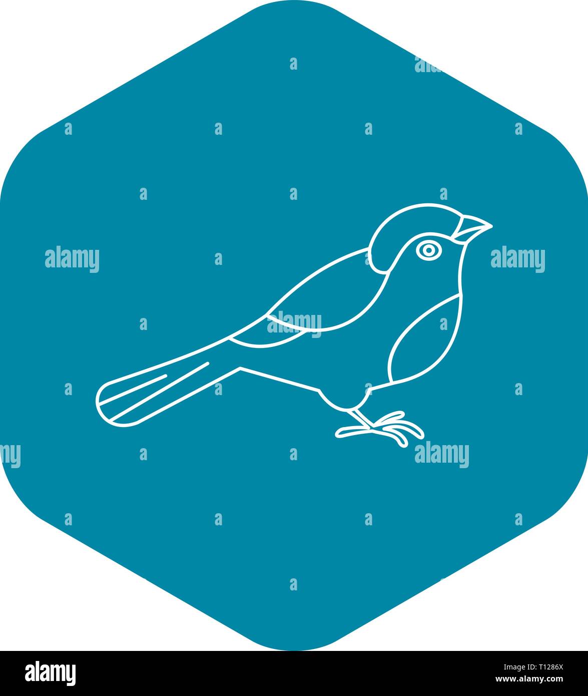 Bird icon, outline style Stock Vector Image & Art - Alamy