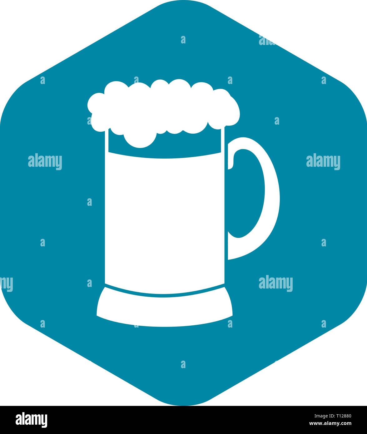 Mug of dark beer icon, simple style Stock Vector Image & Art - Alamy