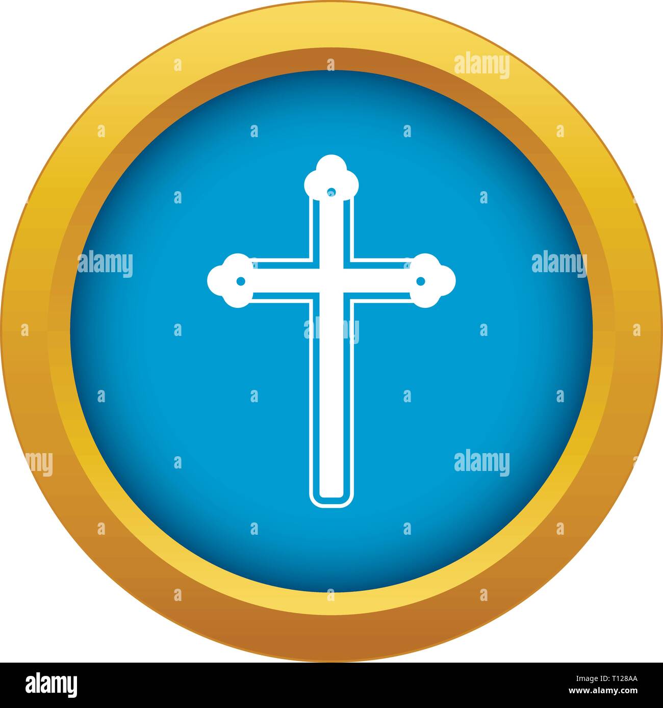 Holy cross icon blue vector isolated Stock Vector Image & Art - Alamy