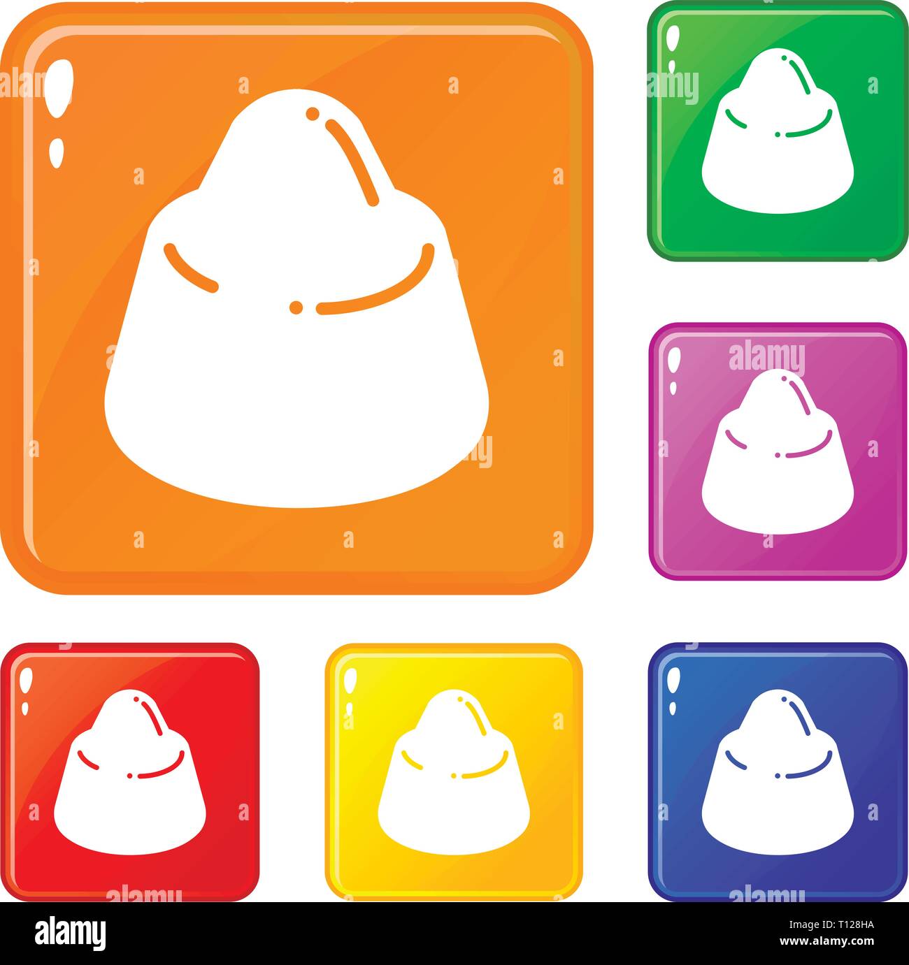 Chocolate truffle icons set vector color Stock Vector Image & Art - Alamy