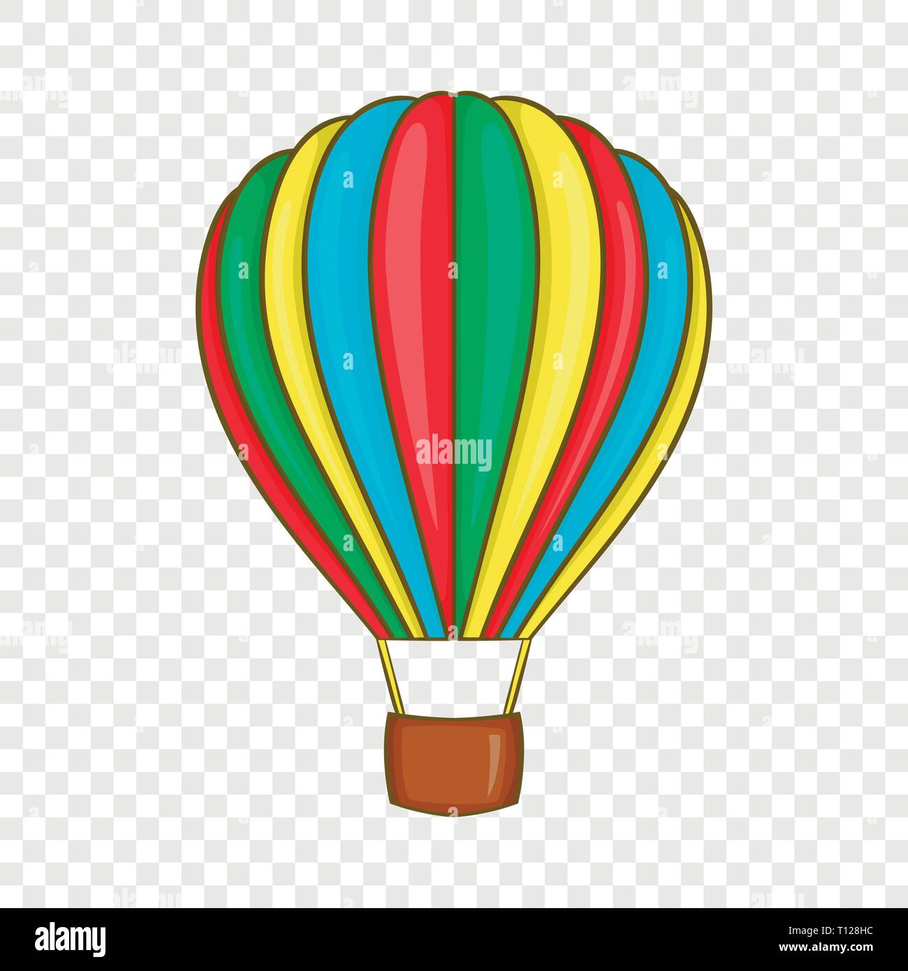Colorful air balloon icon, cartoon style Stock Vector Image & Art - Alamy