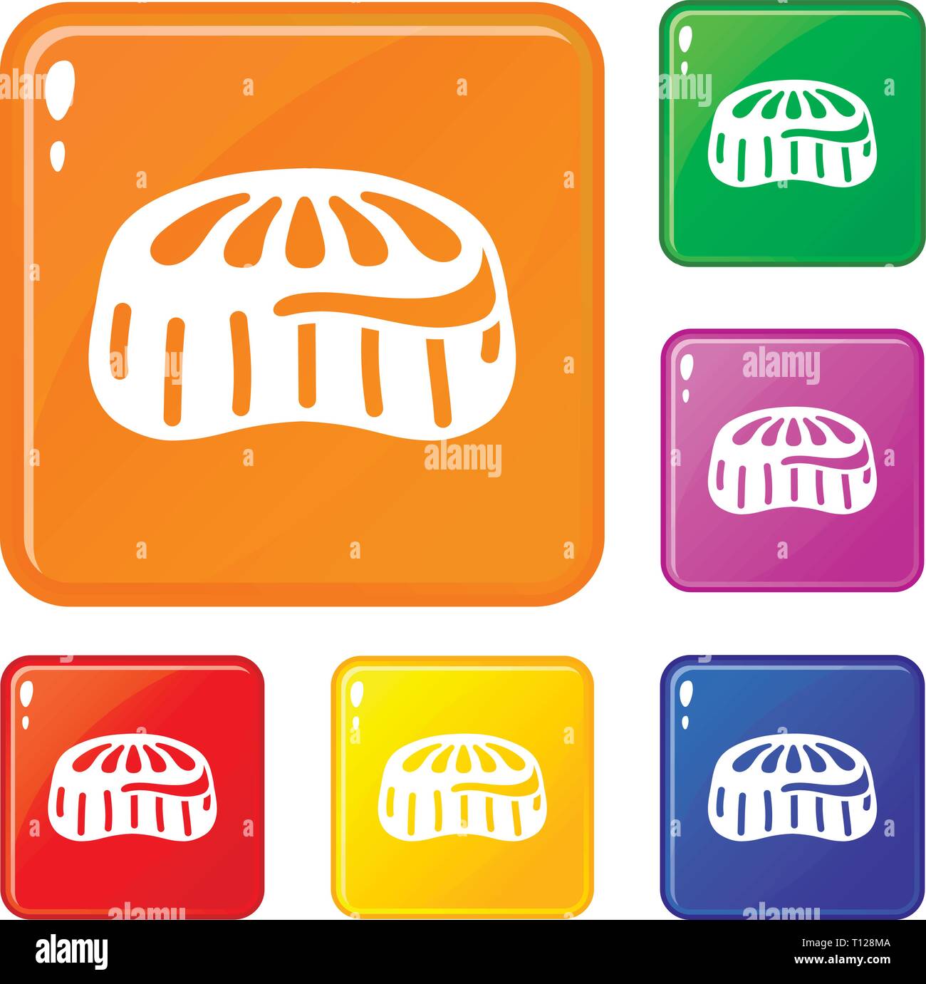 Candy jelly icons set vector color Stock Vector Image & Art - Alamy