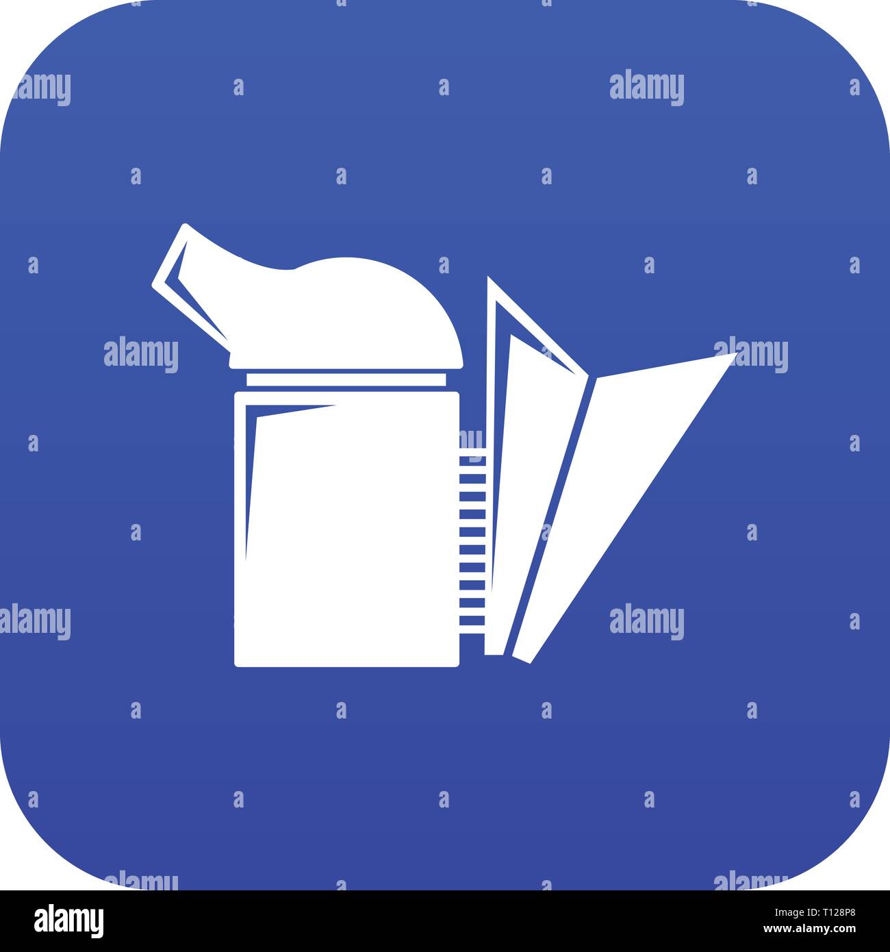 Beehive smoker icon blue vector Stock Vector Image & Art - Alamy