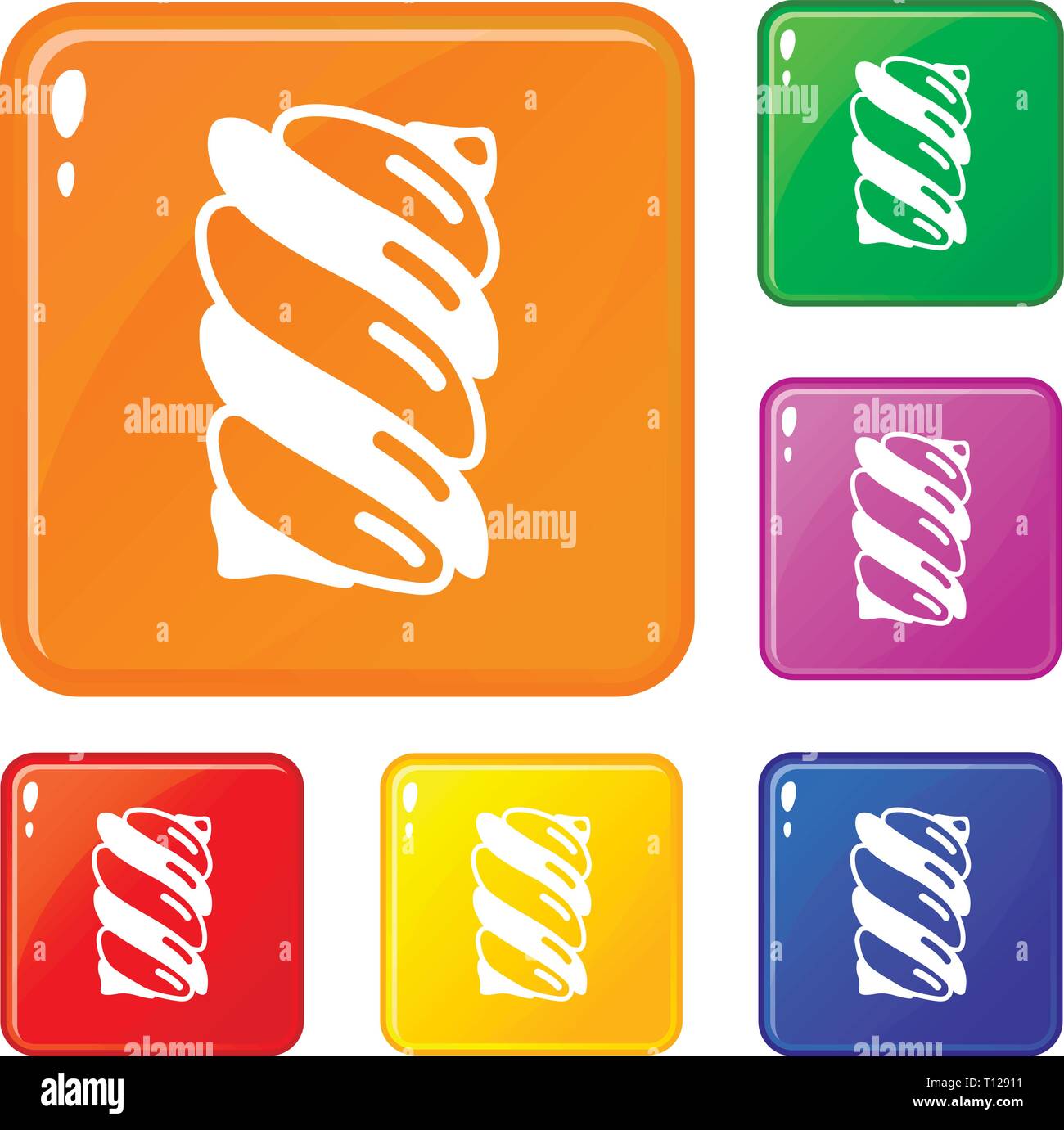 Swirl candy stick icons set vector color Stock Vector Image & Art - Alamy