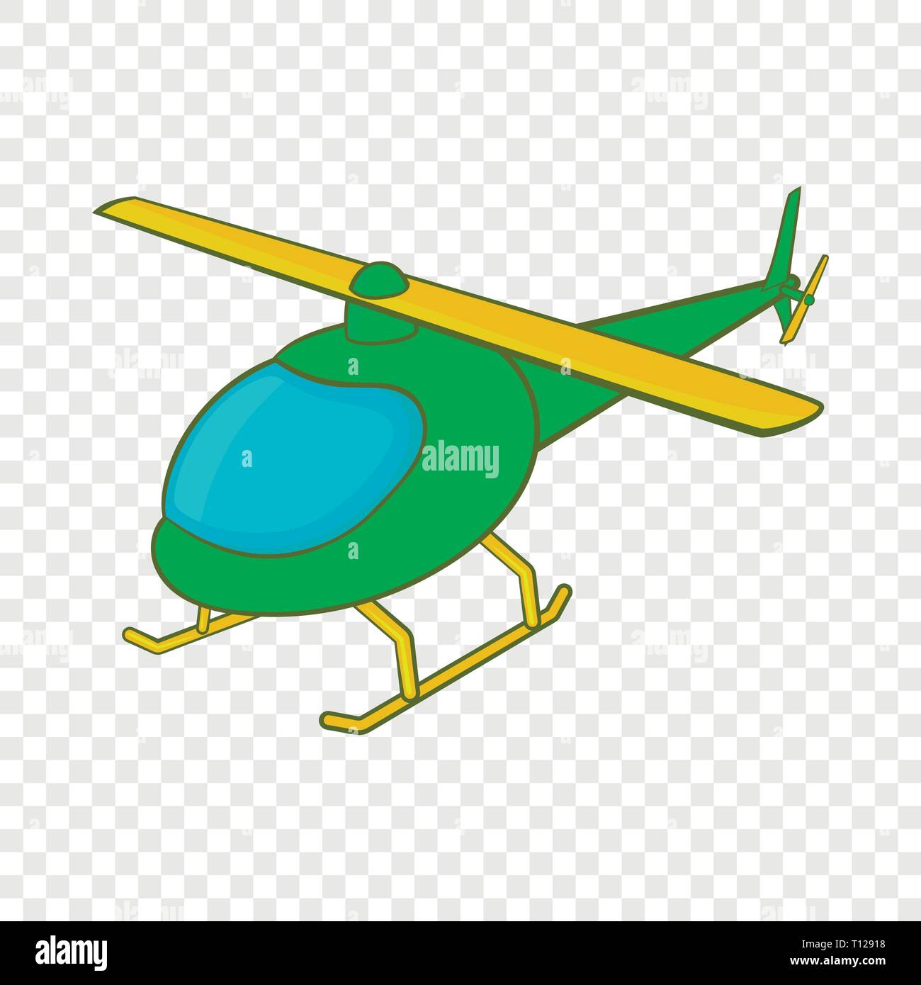 Green helicopter icon, cartoon style Stock Vector Image & Art - Alamy