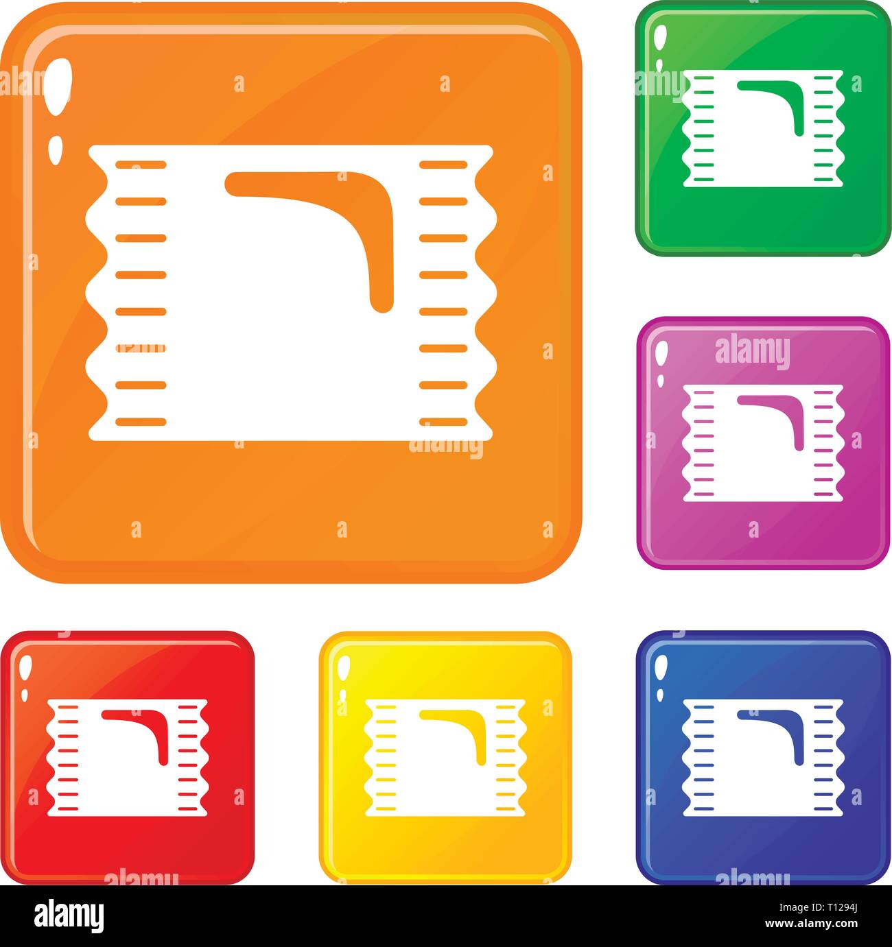 Black color plastic wrap Stock Vector Images - Alamy