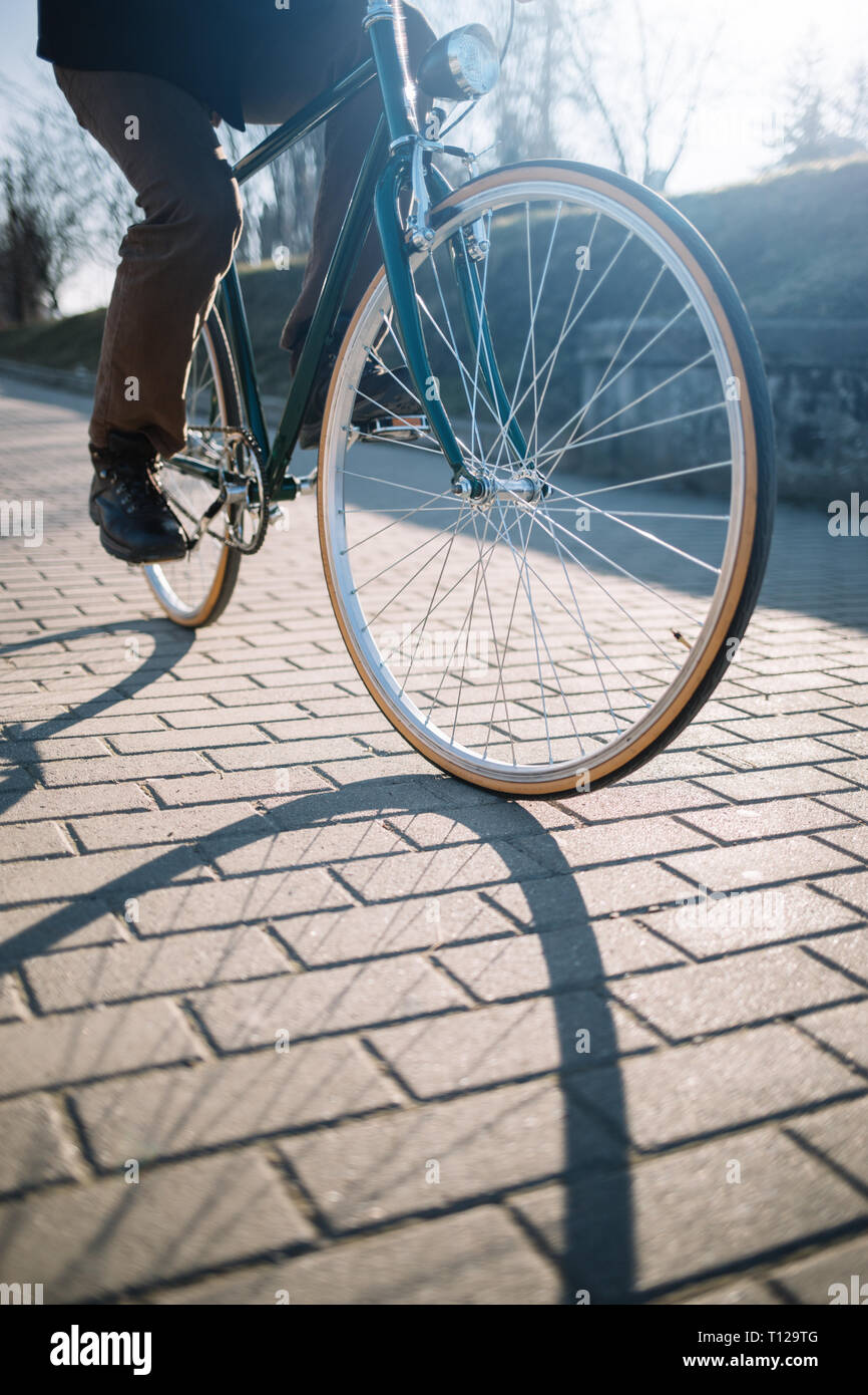 Close up low view cyclist hi-res stock photography and images - Alamy
