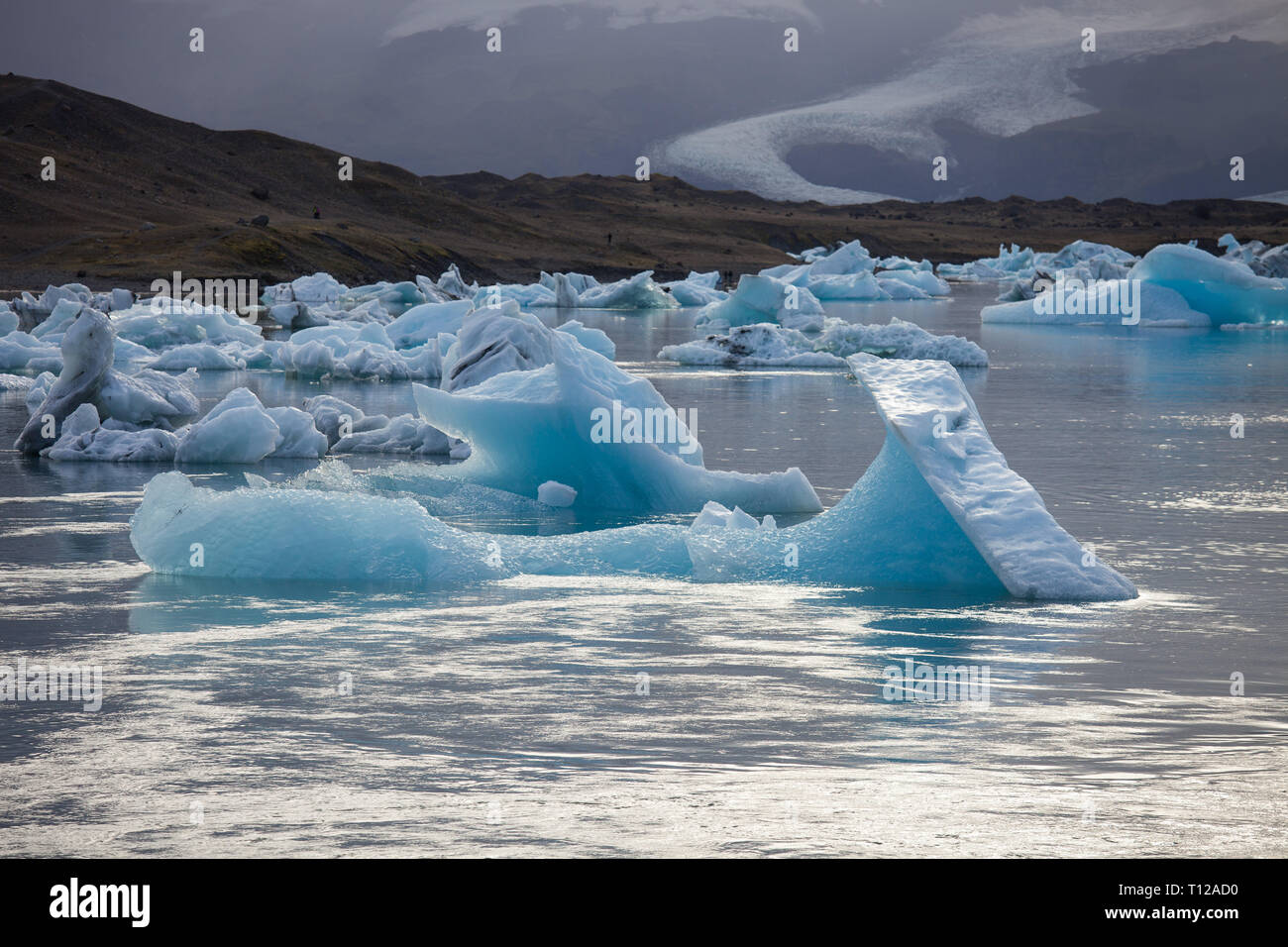 Iceberg calving in lagoon hi-res stock photography and images - Alamy