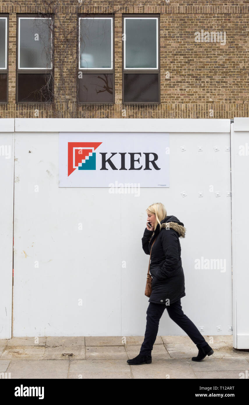 Kier Group signage on a building site in London, UK Stock Photo - Alamy