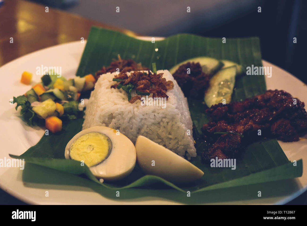 Traditional mixed rice served Stock Photo - Alamy