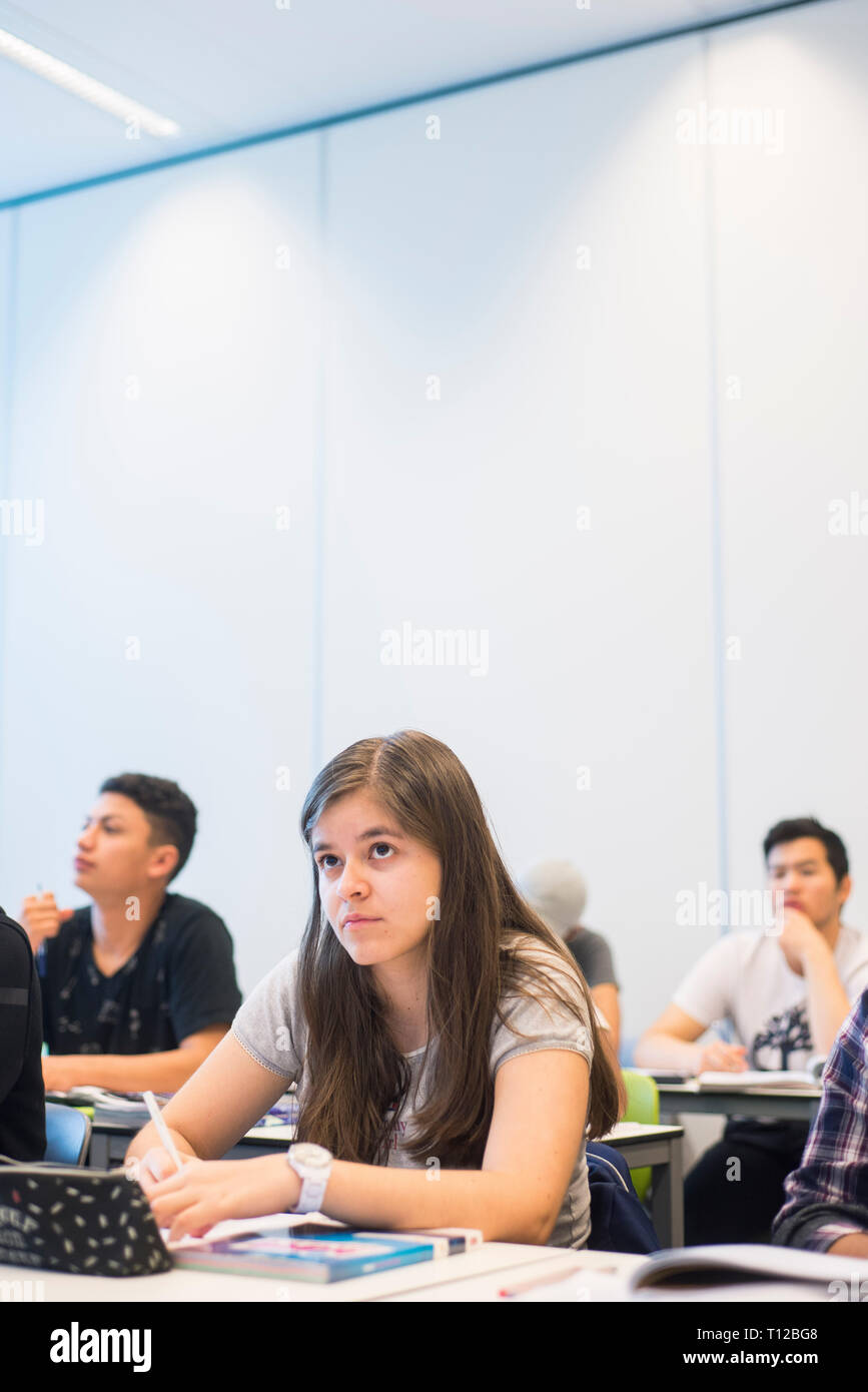 Lesson female studying hi-res stock photography and images - Alamy