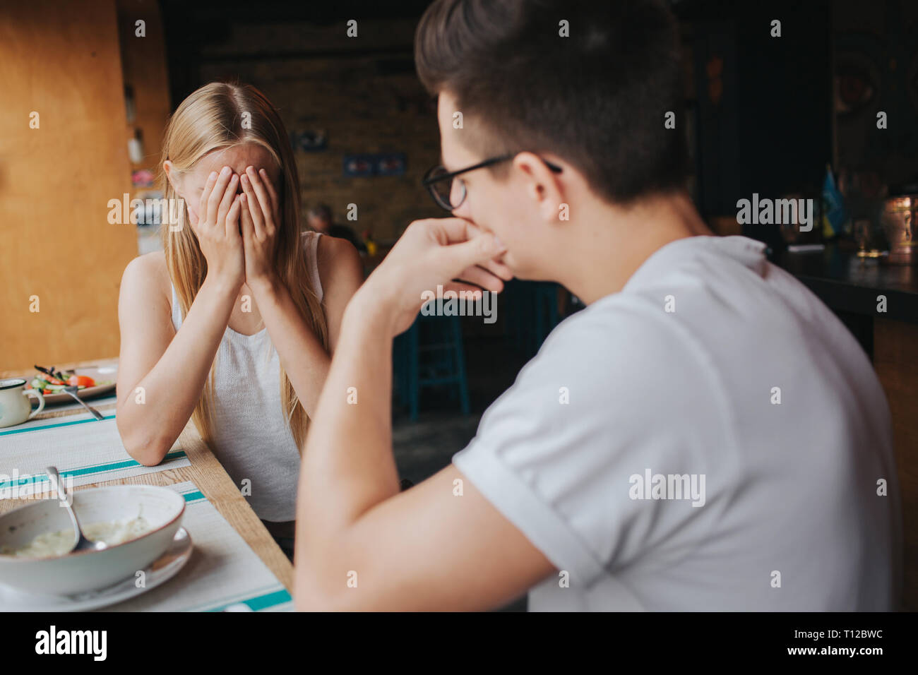 Angry arguing coffee hi-res stock photography and images - Alamy