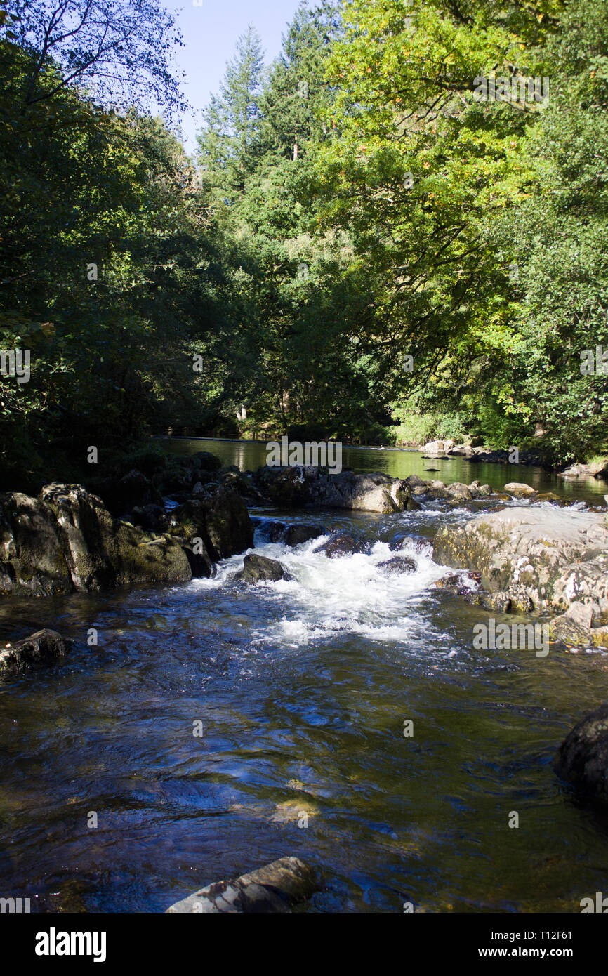 Rivers Flowing Through The Welsh Countryside Stock Photo - Alamy