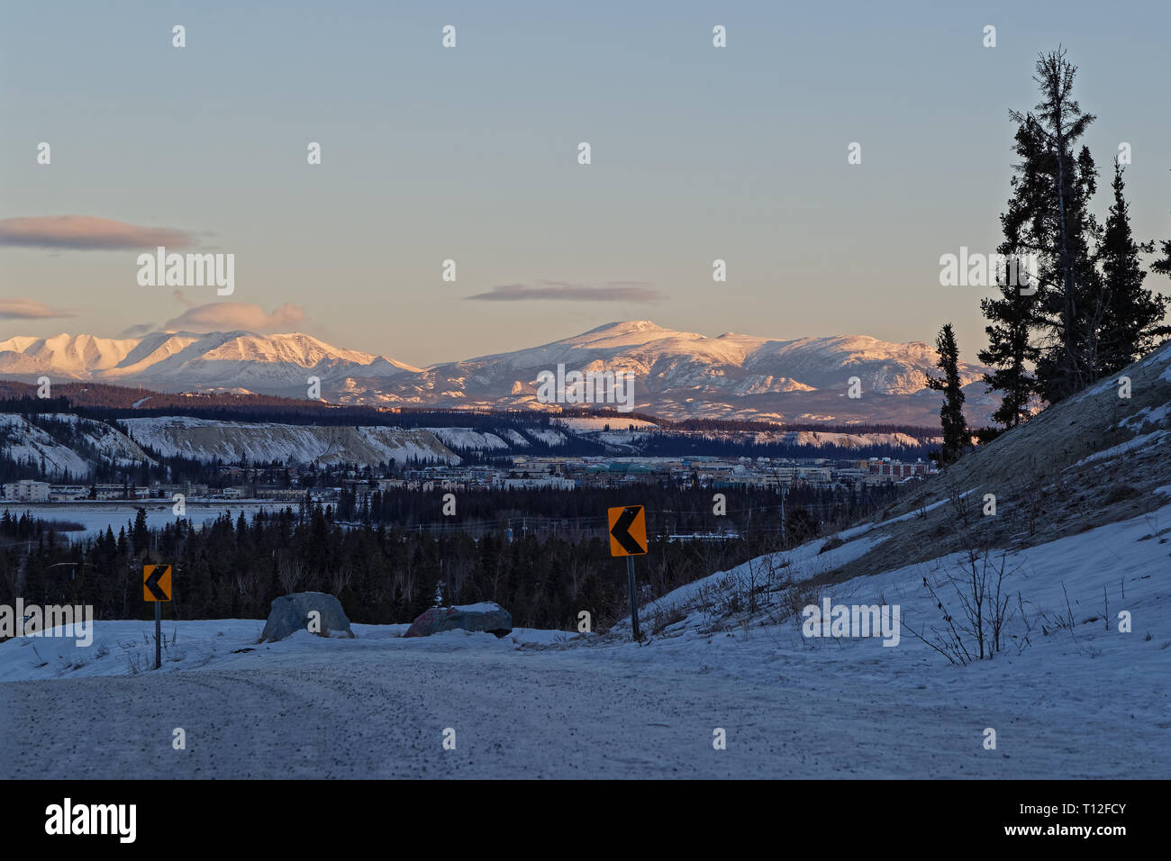 WHITEHORSE, YUKON, CANADA, March 9, 2019 : Whitehorse is the capital ...