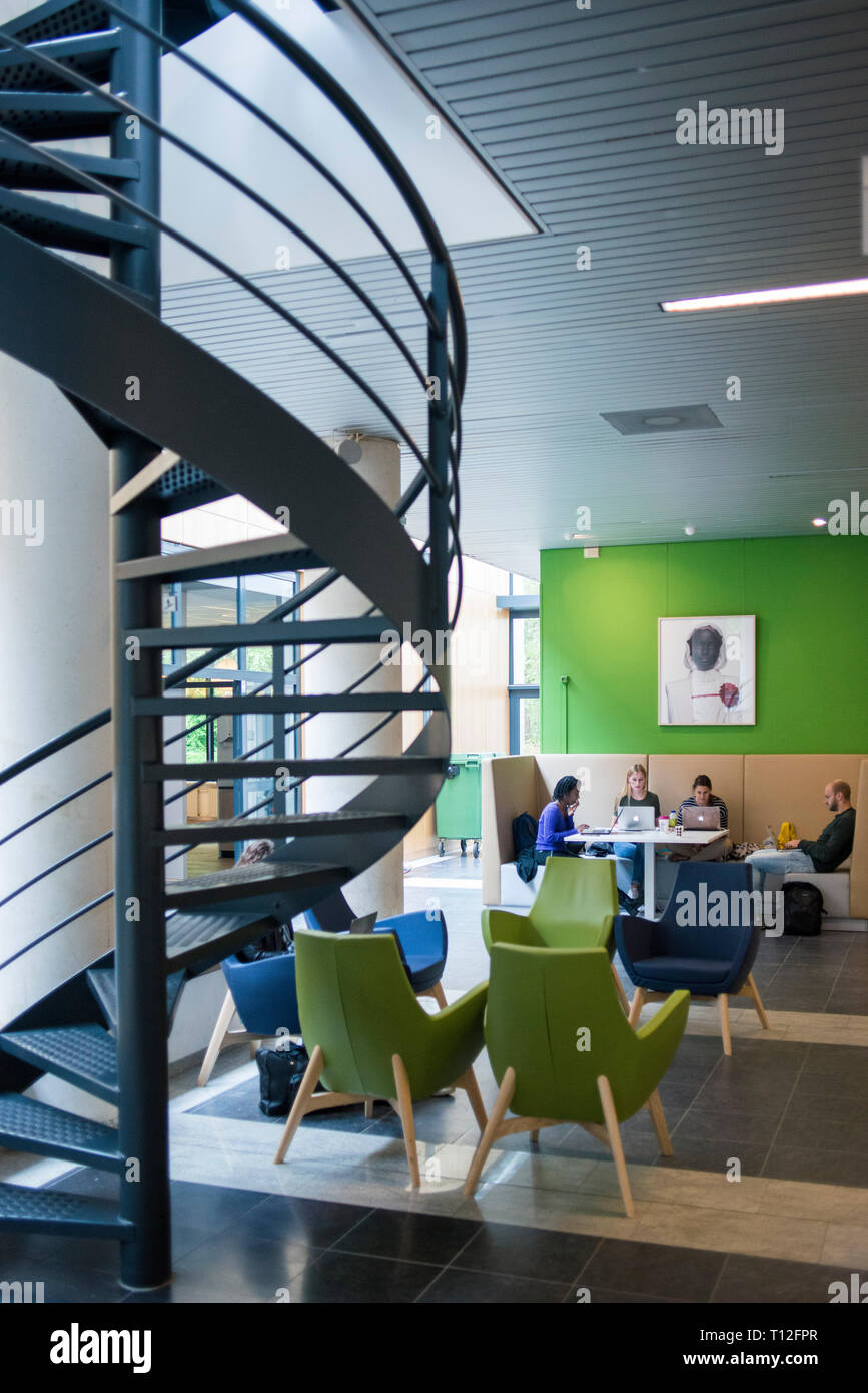 Images inside buildings on campus at Holand's Tilburg University Stock ...