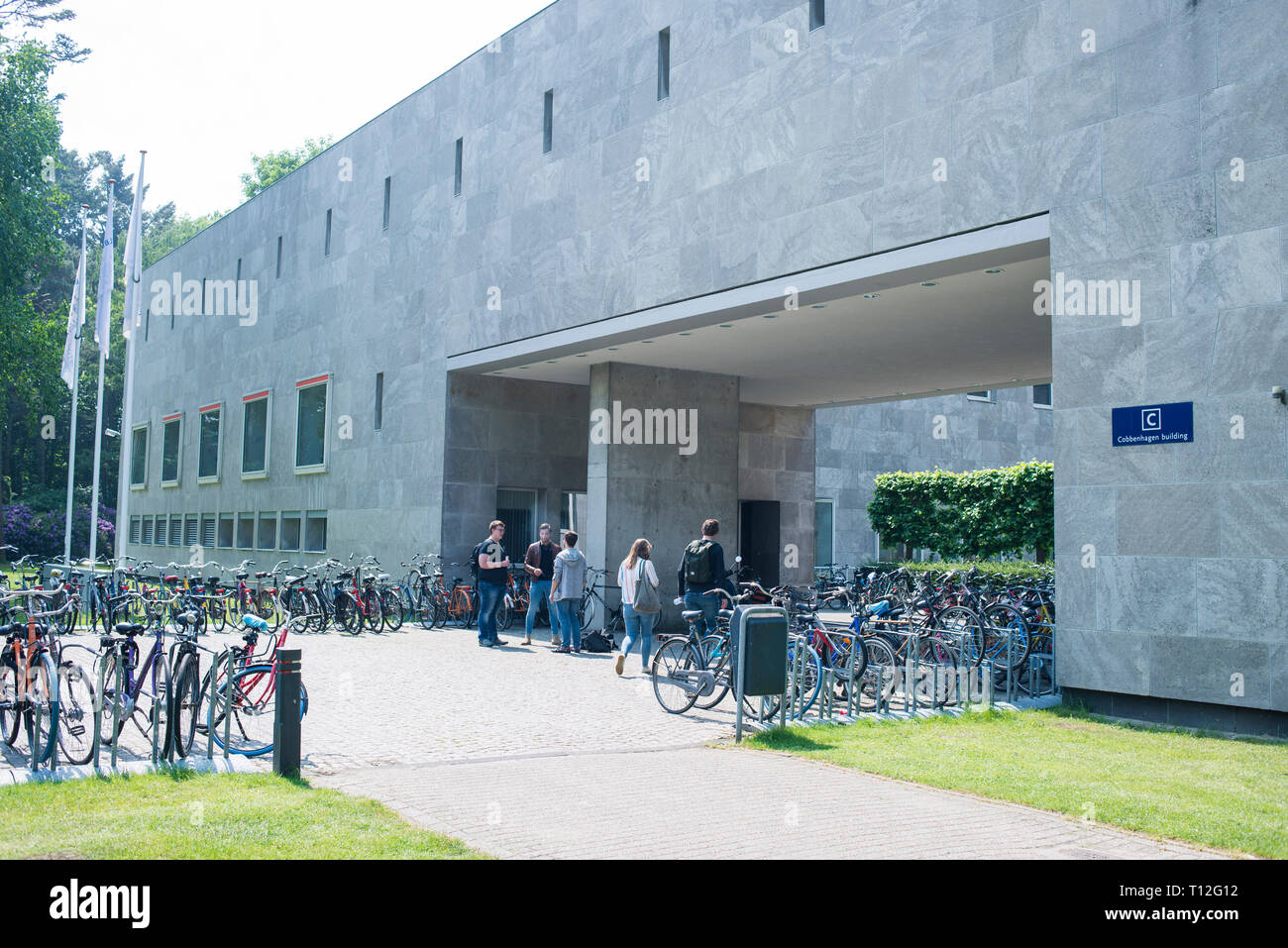 Images around the grounds of Tilburg University in Holland, showing ...