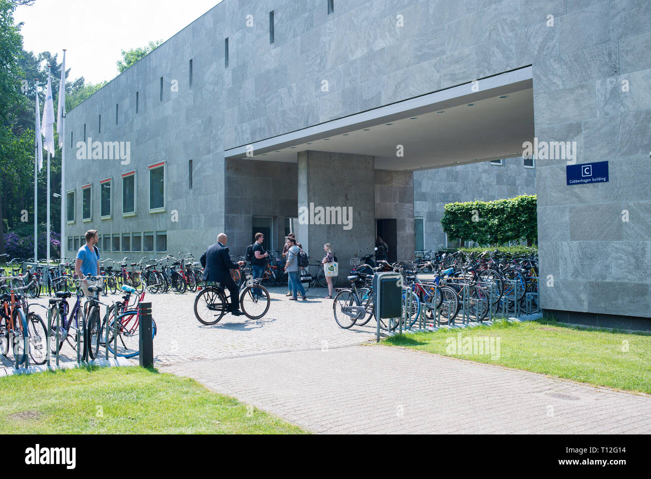 Images around the grounds of Tilburg University in Holland, showing ...