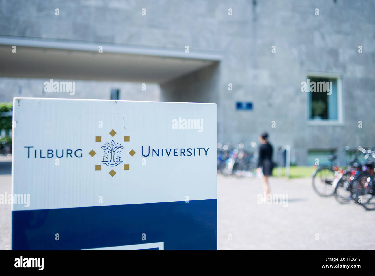Images around the grounds of Tilburg University in Holland, showing ...