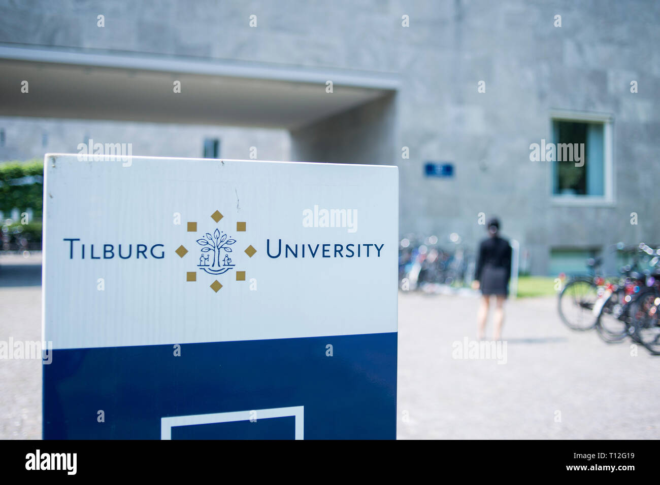 Images around the grounds of Tilburg University in Holland, showing ...