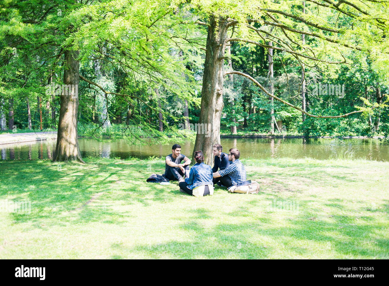 Sit under a shady tree hi-res stock photography and images - Alamy