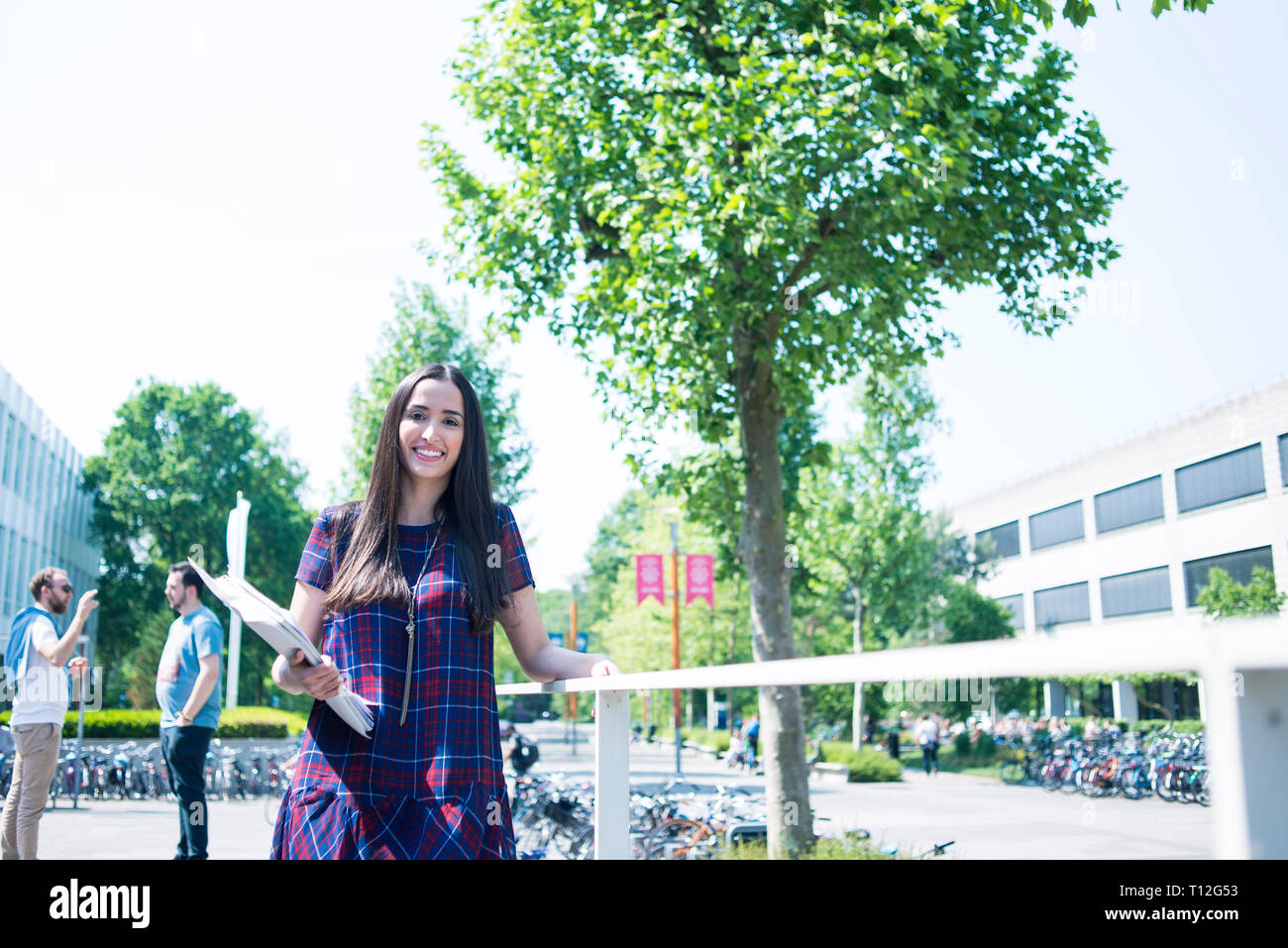 A young international female student stands for a portrait at a Dutch ...