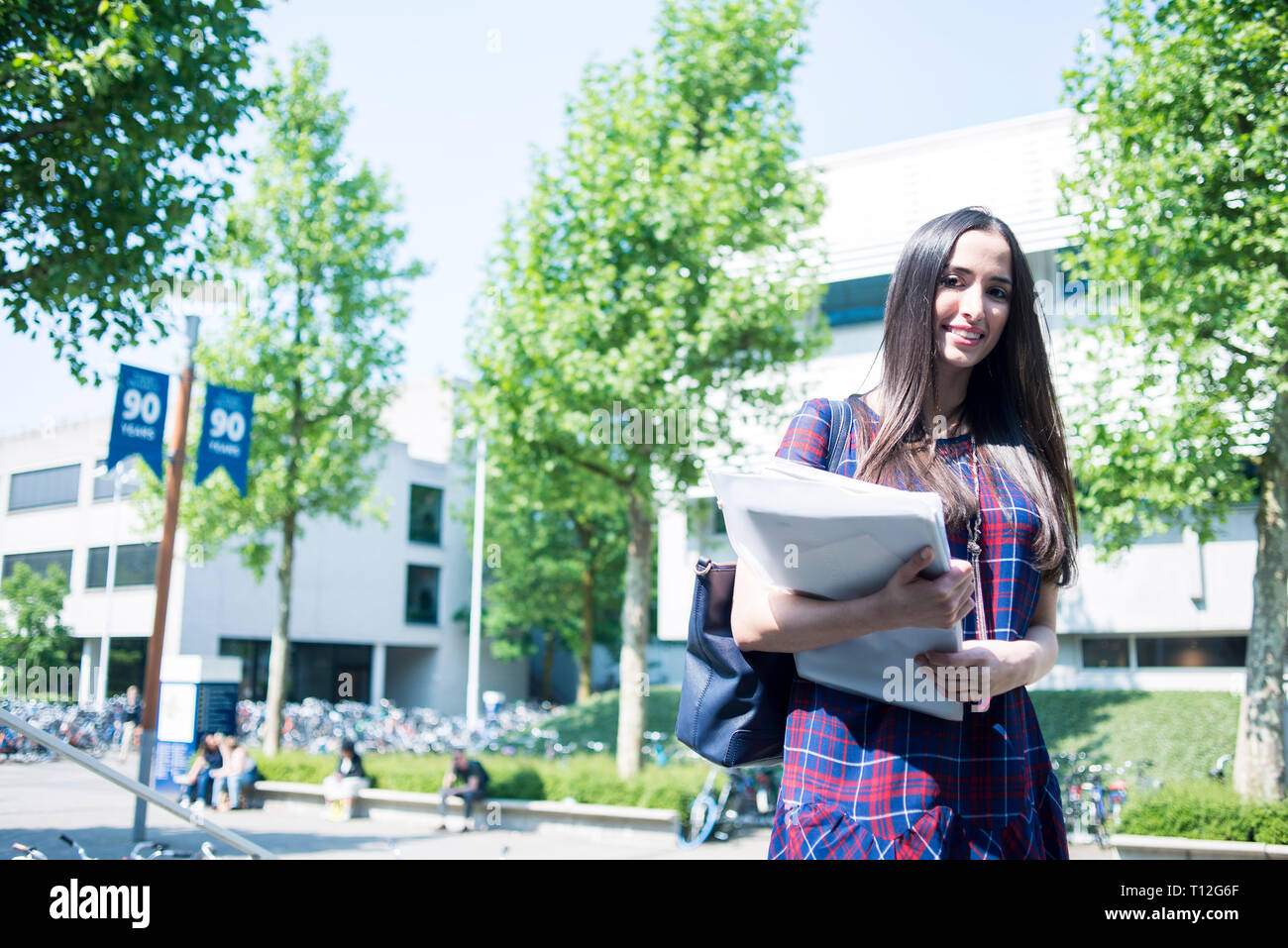 A young international female student stands for a portrait at a Dutch ...