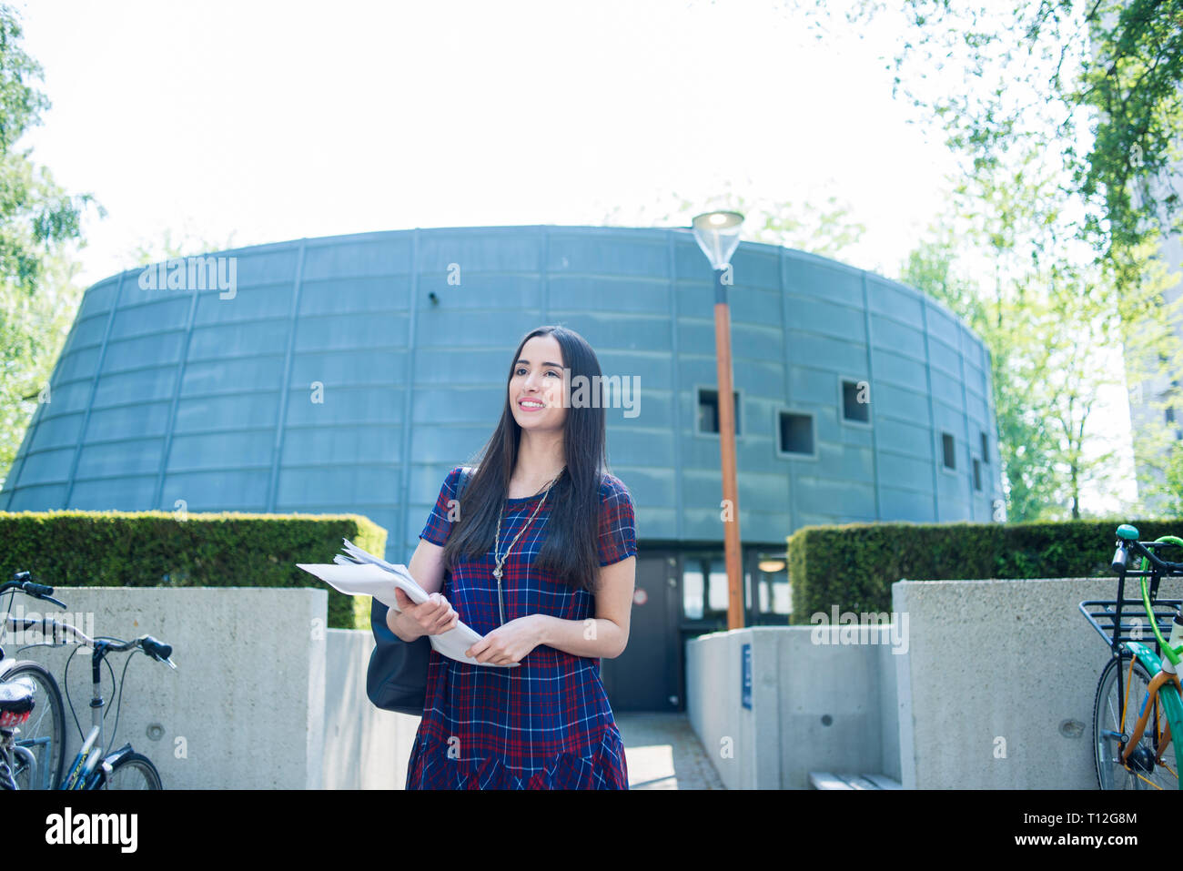 A young international female student stands for a portrait at a Dutch ...