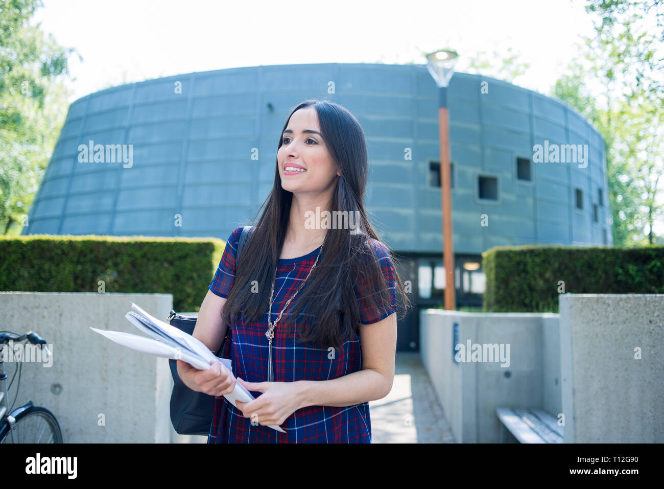 A young international female student stands for a portrait at a Dutch ...