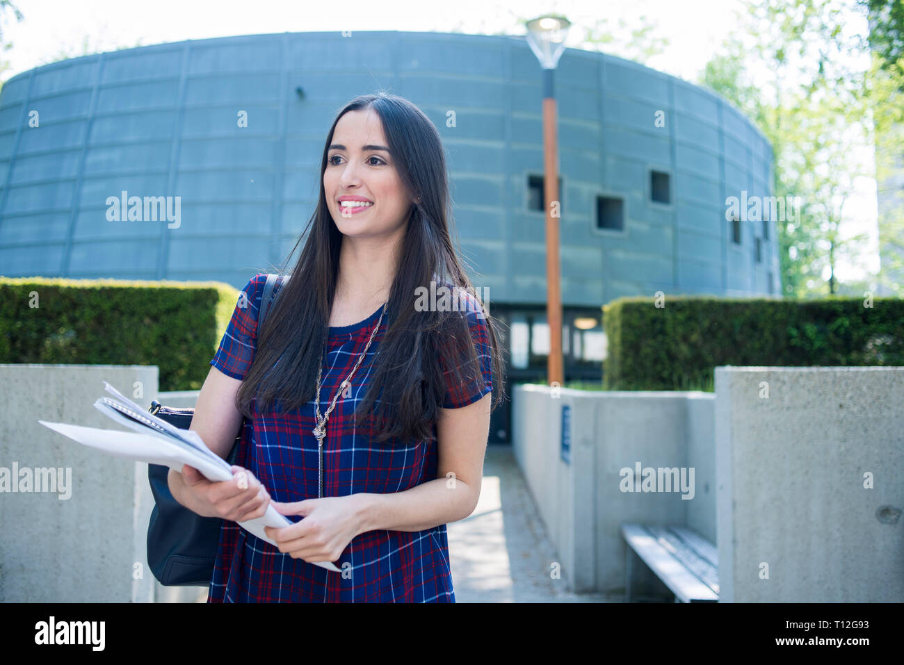 A young international female student stands for a portrait at a Dutch ...