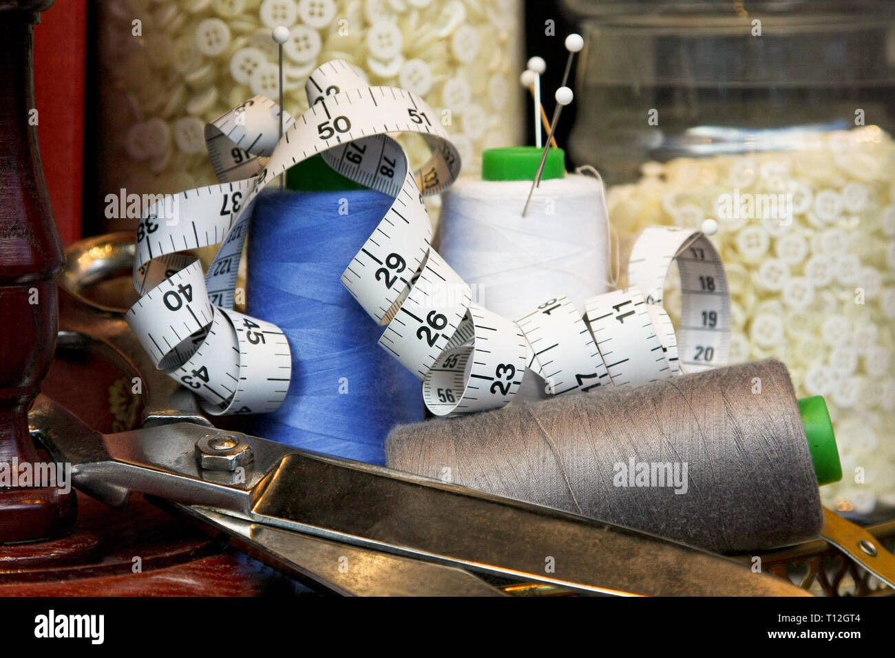 Tailor equipment hi-res stock photography and images - Alamy